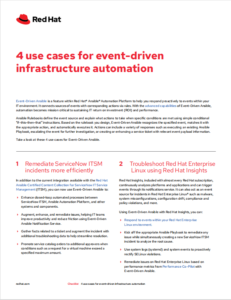 4 use cases for event-driven infrastructure automation